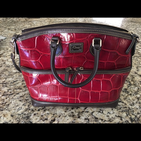 Dooney & Bourke | Bags | Dooney Bourke Red Satchel Handbag | Poshmark